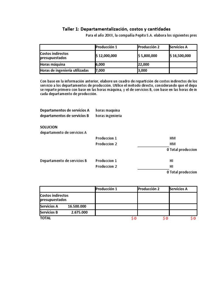 Ejercicio Clase Departamentalización de CIF | Descargar gratis PDF | Ingeniería | Science