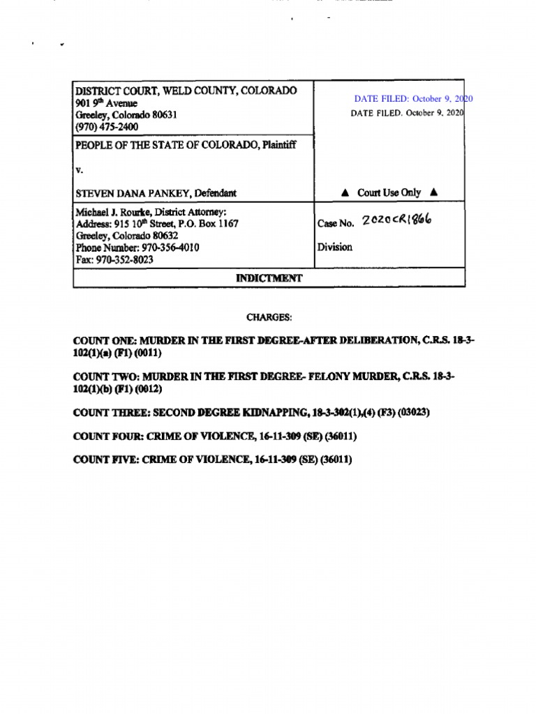 Steven Pankey Indictment | PDF