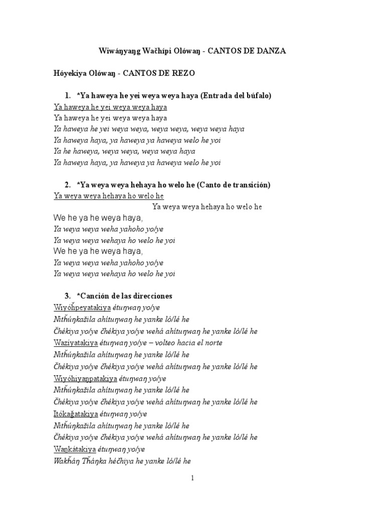 Sundance Songs | PDF | Religión y espiritualidad