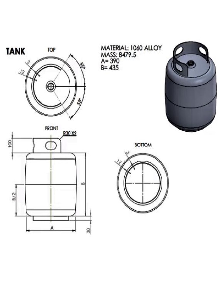 Examén (Tank) Solidworks | PDF
