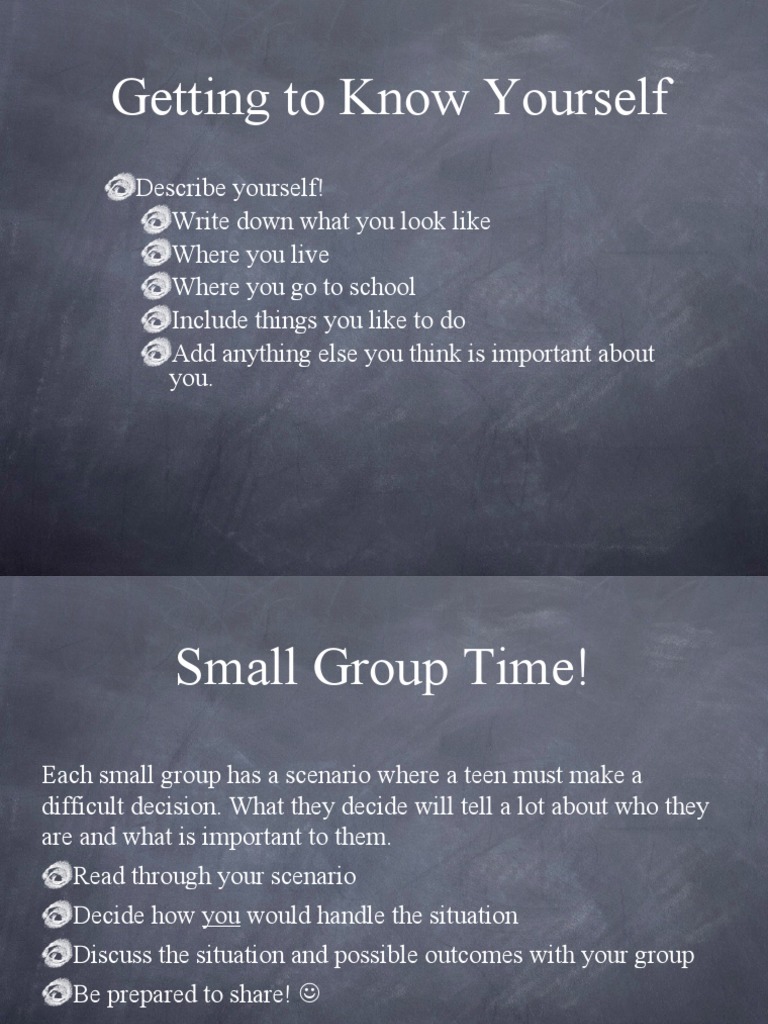 Getting To Know Yourself | PDF | Adolescence | Social Psychology