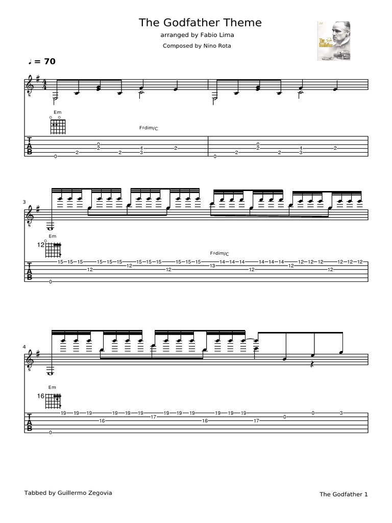The Godfather TABS+SCORE | PDF
