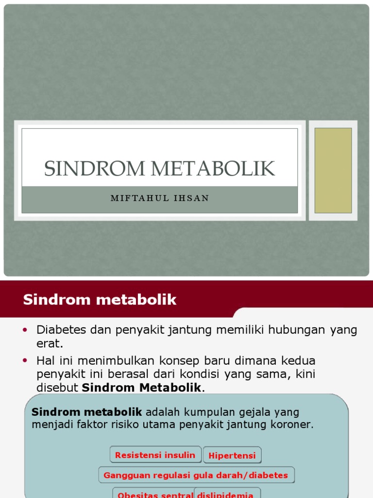 Sindrom Metabolik San | PDF