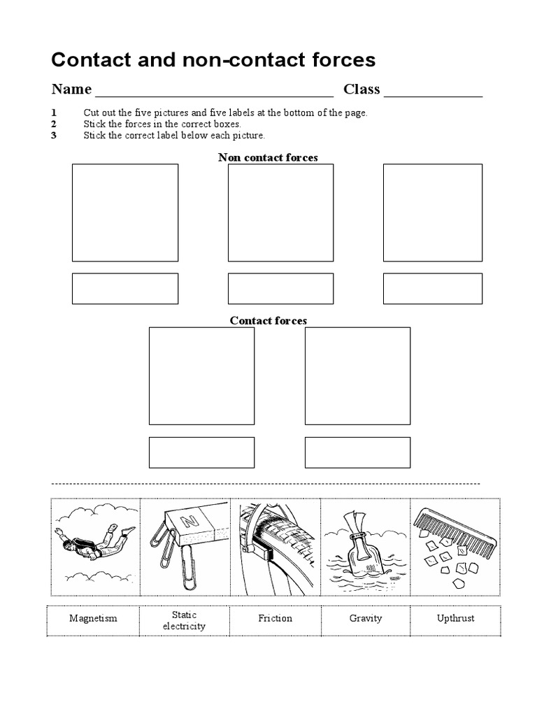 Upthrust in Forces: Contact vs Non-Contact | PDF