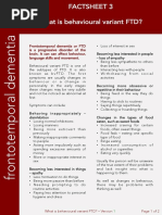 Criteria For Behavioural Variant FTD | PDF | Human Diseases And ...