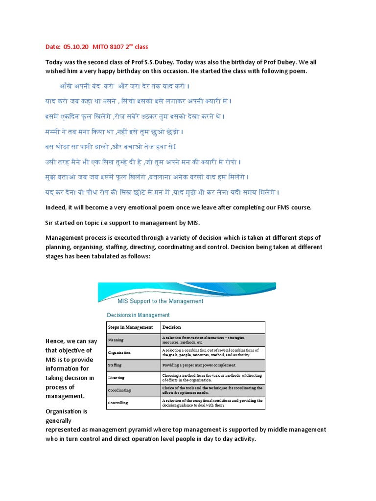 Assignment MITO 8107 05.10.20 | PDF | Software Development Process | Management Information System