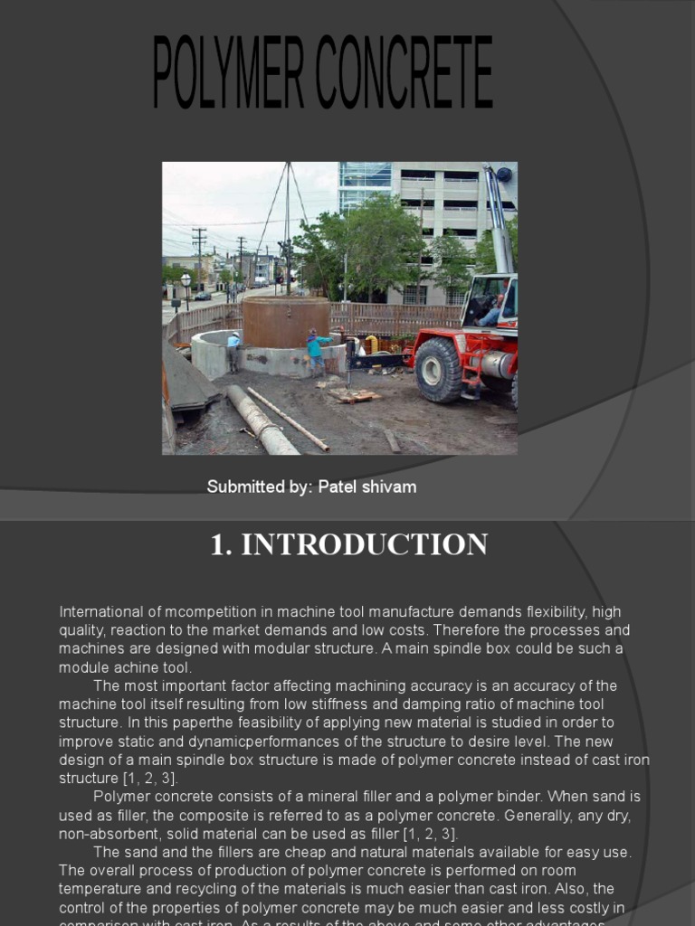 Submitted By: Patel Shivam | PDF | Concrete | Polymers