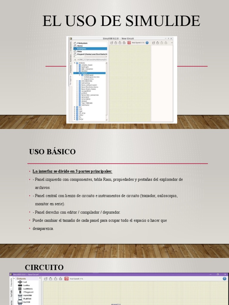 El Uso de Simulide | PDF | Archivo de computadora | Arduino
