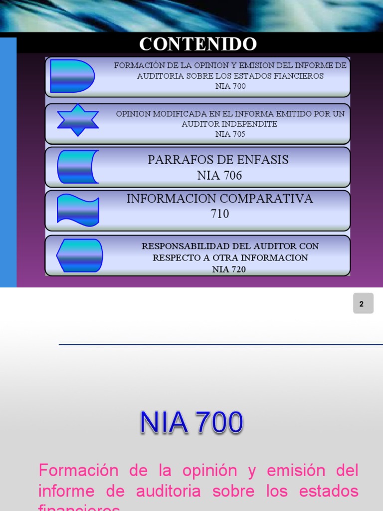 Nia 705 | PDF | Auditoría | Contralor