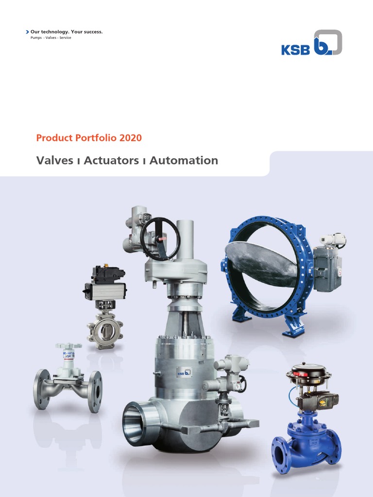 KSB - Range of Valves Data | PDF | Quality Management | Actuator
