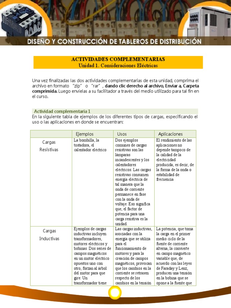 Actividades Complementarias 1 (Resueltas) | PDF | Energia electrica | Inductor