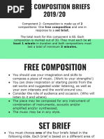 2023 - 2024 GCSE Composition Briefs | PDF | Musical Compositions | Songs