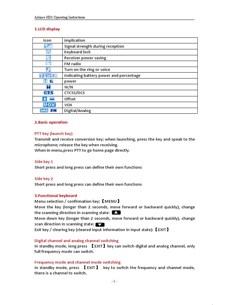 D Display: PTT Key (Launch Key) | PDF | Menu (Computing) | Computer ...