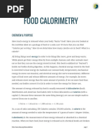 3 Calorimetry Lab - Burning A Cheeto | PDF | Calorie | Food Energy