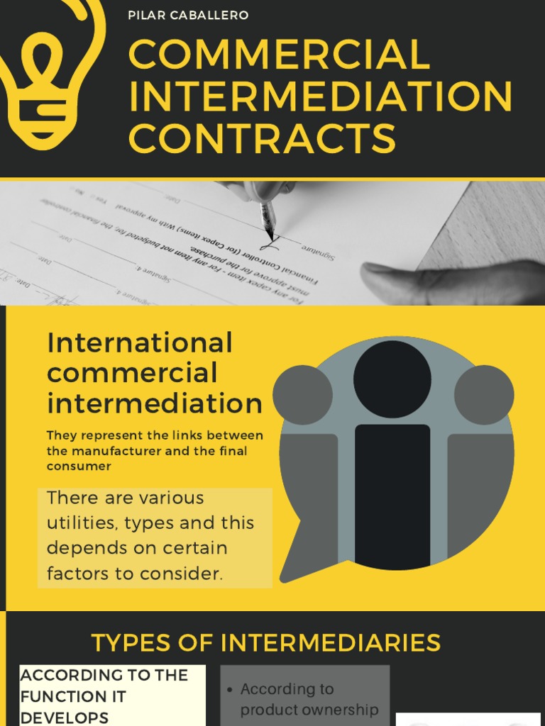 Presentación Exposición - Contratos de Intermediación Comercial | PDF ...