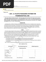 USP-NF 661 Plastic Packaging Systems and Their Materials of ...