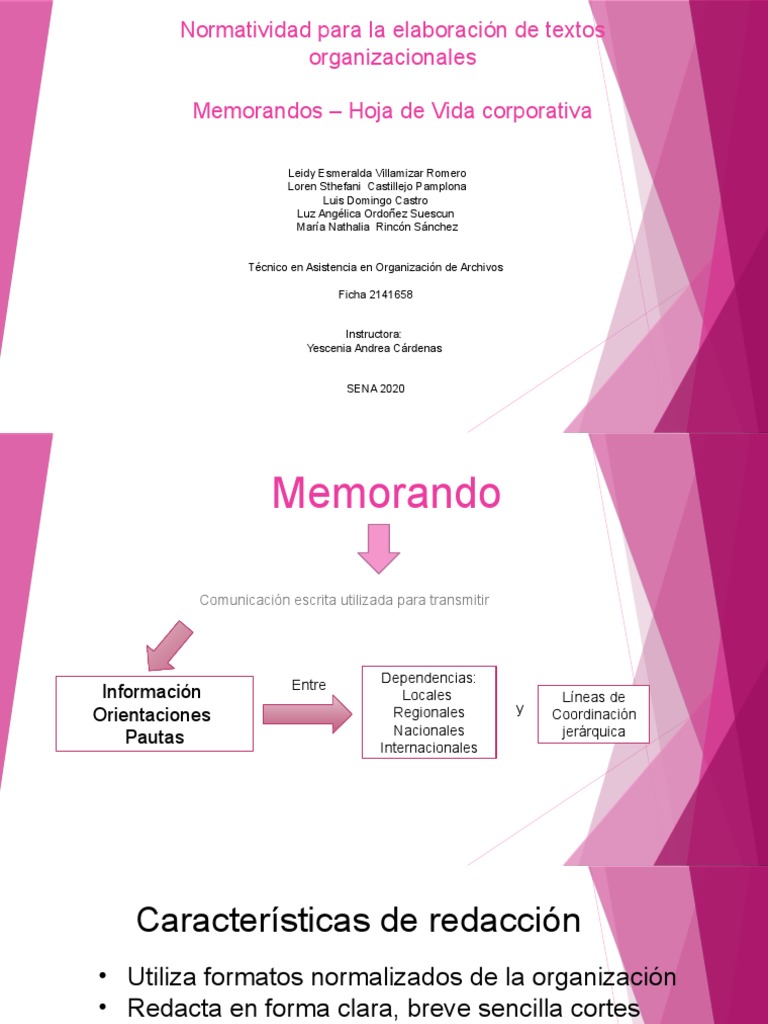 Memorando-Hoja de Vida Corporativa | PDF