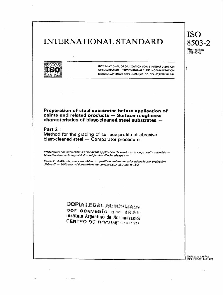 Iso 8503-2 PDF | PDF
