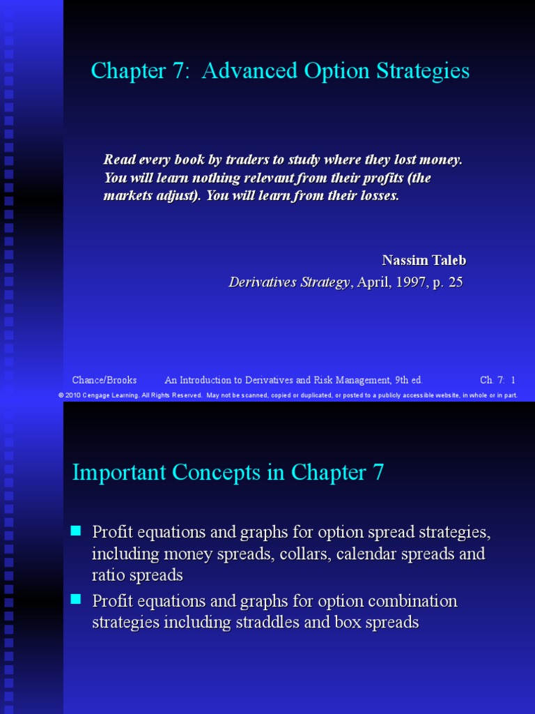 Chapter 7 9e | PDF | Black–Scholes Model | Option (Finance)