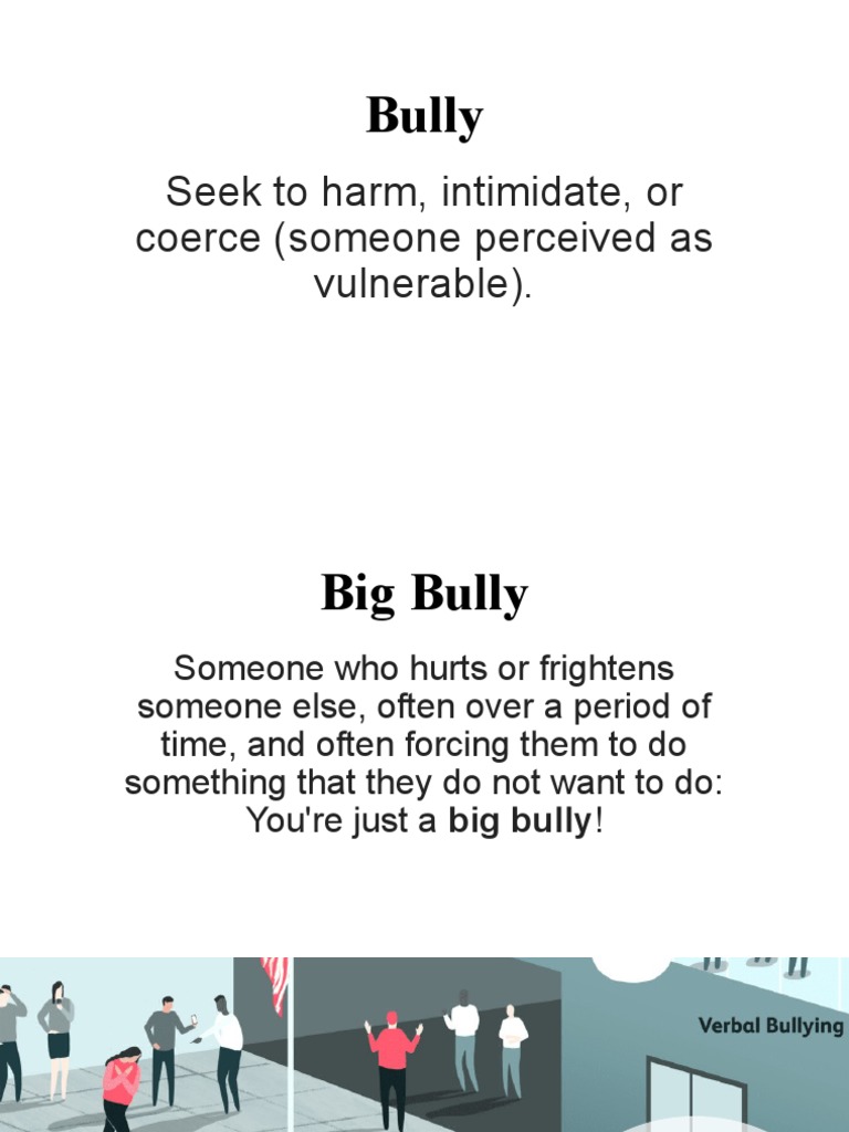 Seek To Harm, Intimidate, or Coerce (Someone Perceived As Vulnerable) | PDF