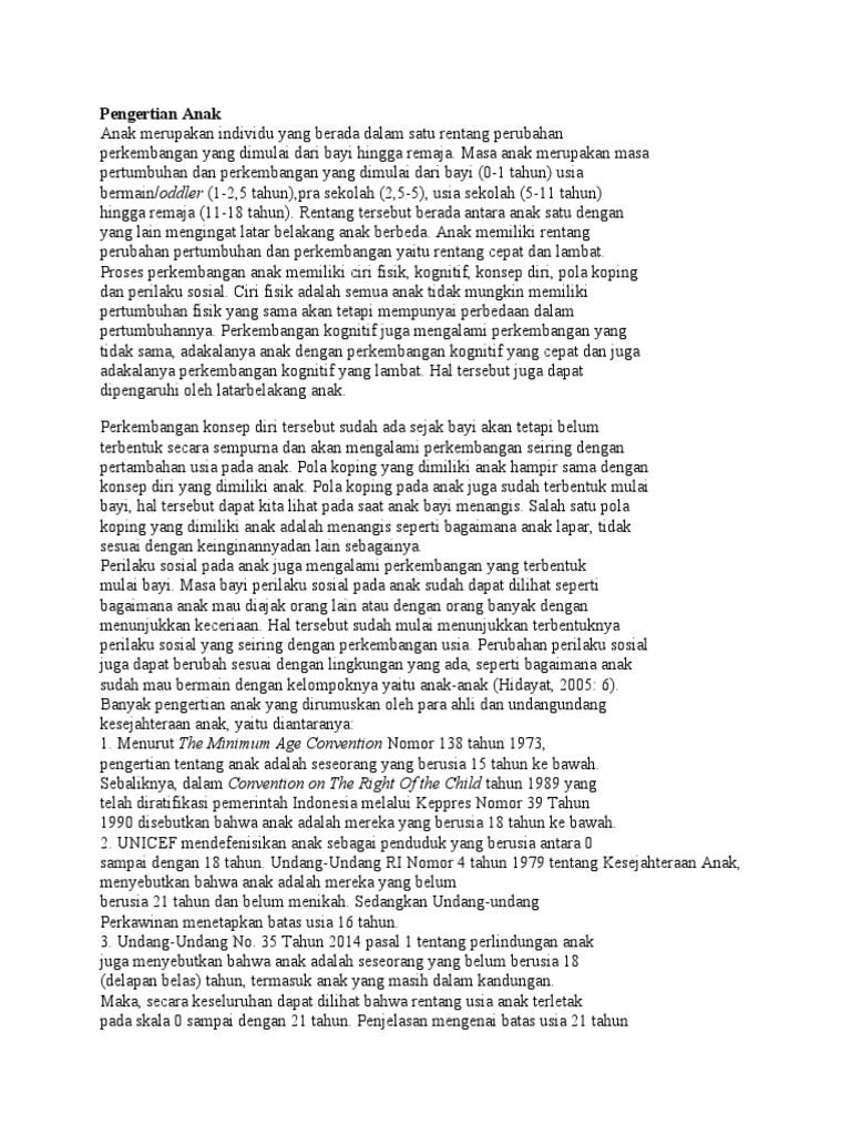 Memahami Perkembangan Anak | PDF | Kesehatan Holistik