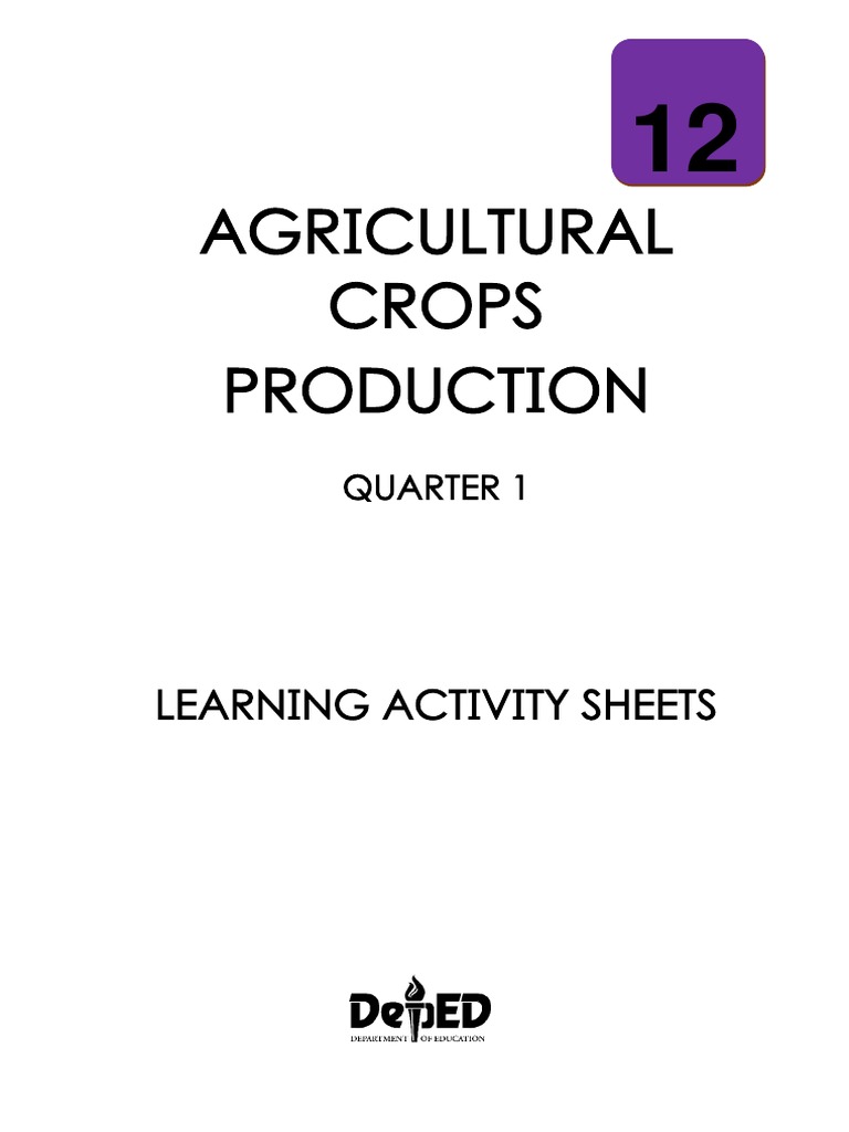 SHS Agricultural Crops Production | PDF | Tillage | Soil