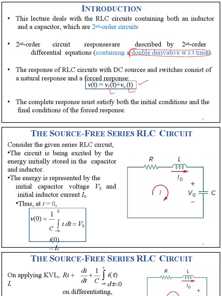 Ntroduction: 2 - Order Circuits | PDF | Electrical Network | Electronic ...
