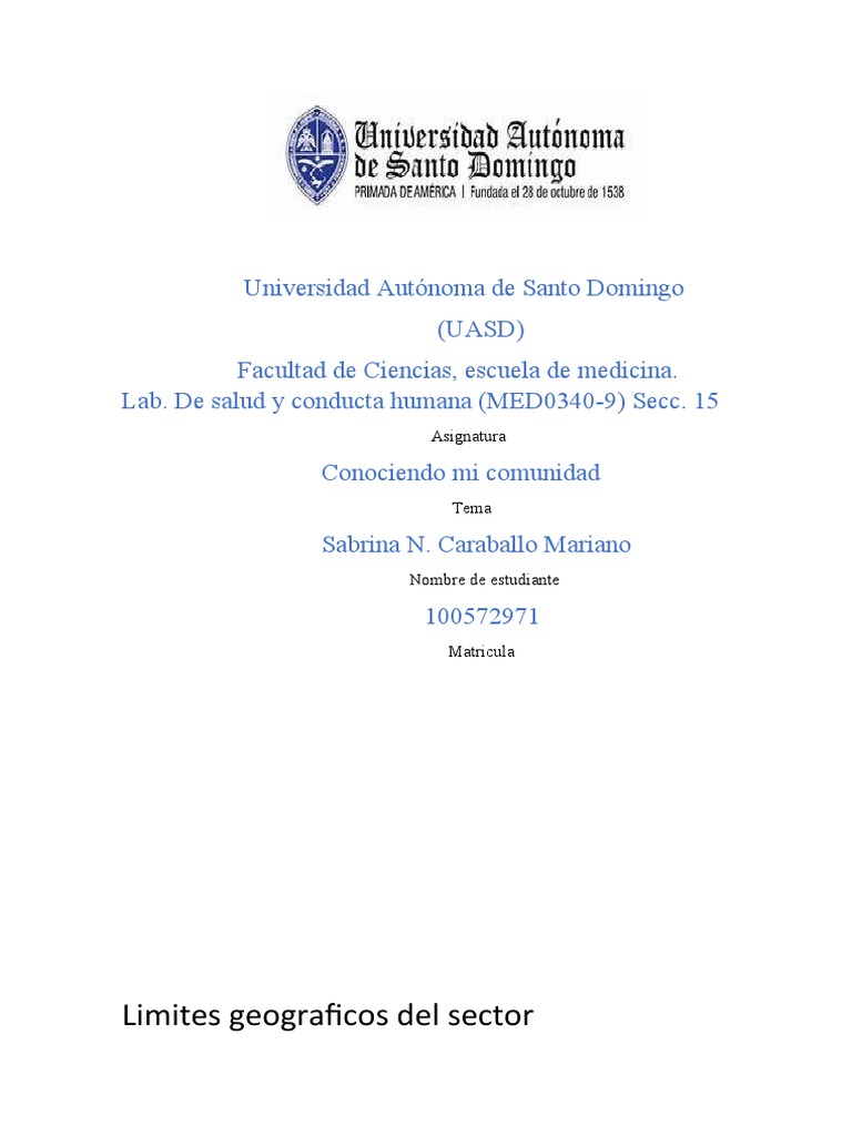 Conociendo Mi Comunidad | PDF