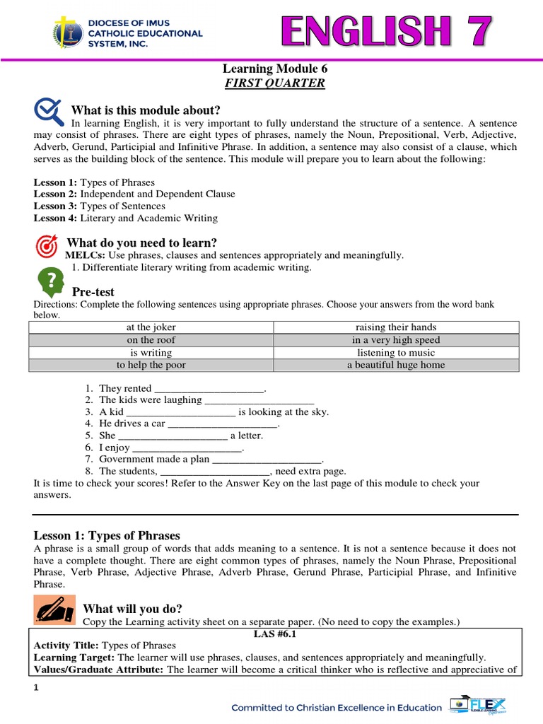 Understanding Phrases in English | PDF | Adverb | Verb