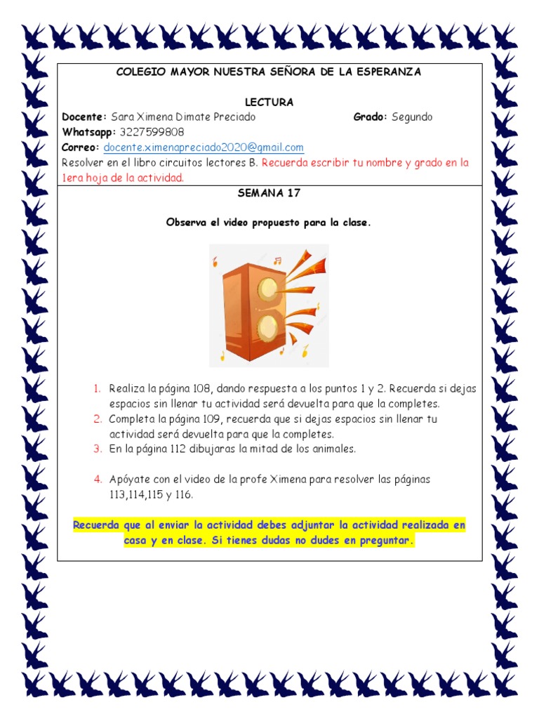 Lectura. El Sonido PDF | PDF