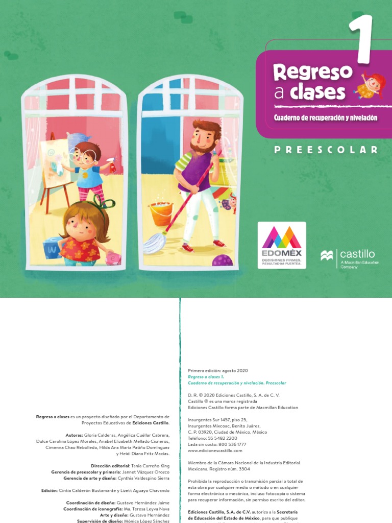 Preescolar Regreso A Clases 1 Cuaderno PDF | PDF | Pinturas