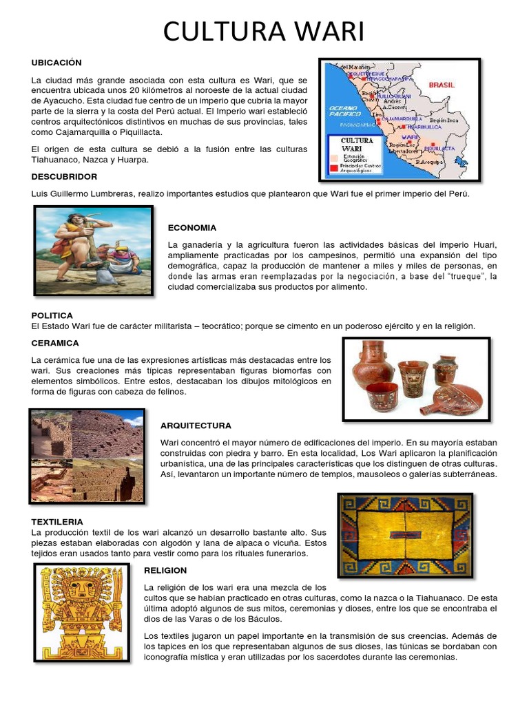 Cultura Wari | PDF | Cultura (general) | Religión y creencia