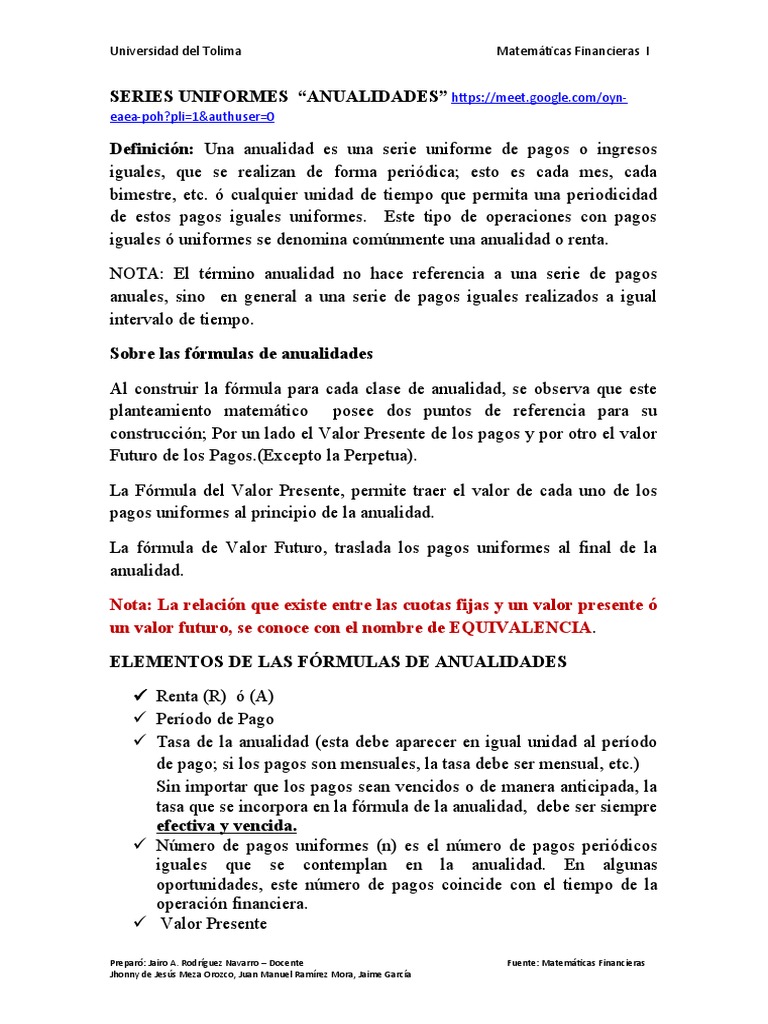 A-Series Uniformes | PDF | Finanzas Matemáticas | Enseñanza de matemática