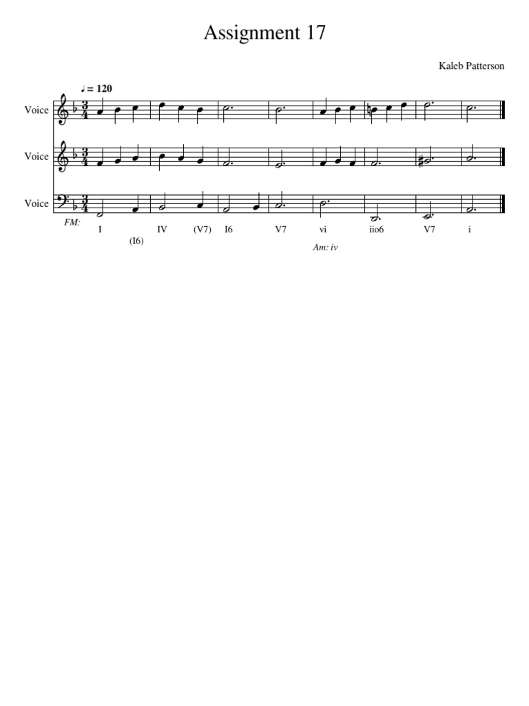 Assignment 17: Kaleb Patterson 120 | PDF