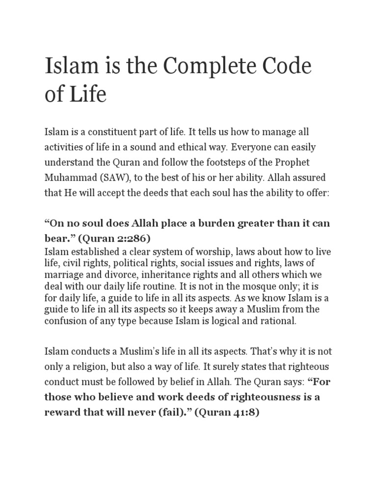 Code of Conduct | PDF | God In Islam | Prophets And Messengers In Islam