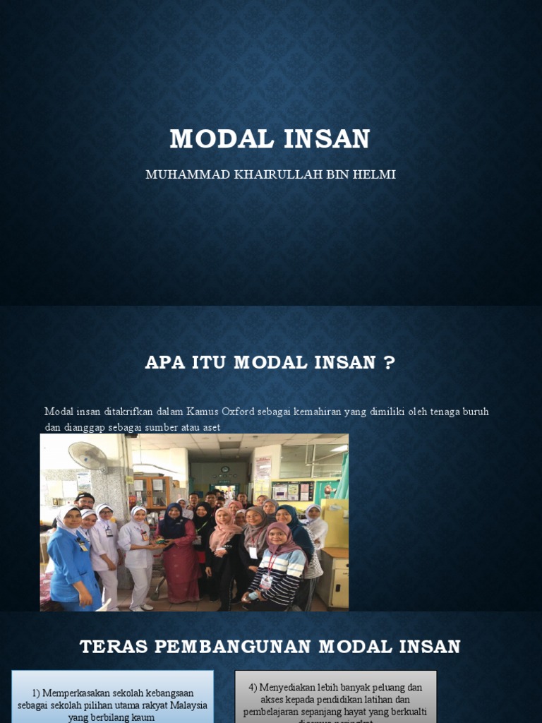 Modal Insan | PDF