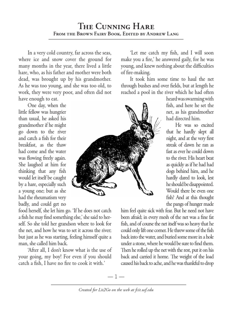 The Cunning Hare: From The Brown Fairy Book, Edited by Andrew Lang | PDF