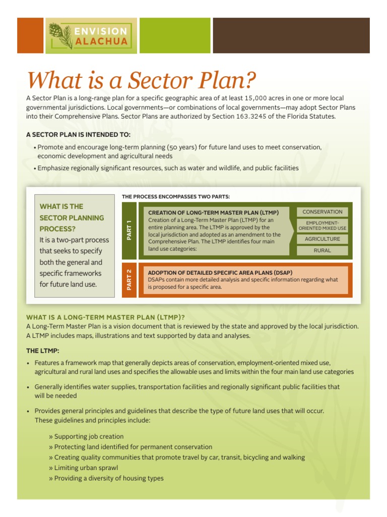 A Sector Plan Is Intended To | PDF | Economies | Business