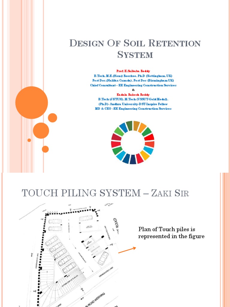 Design of Soil Retention System | PDF
