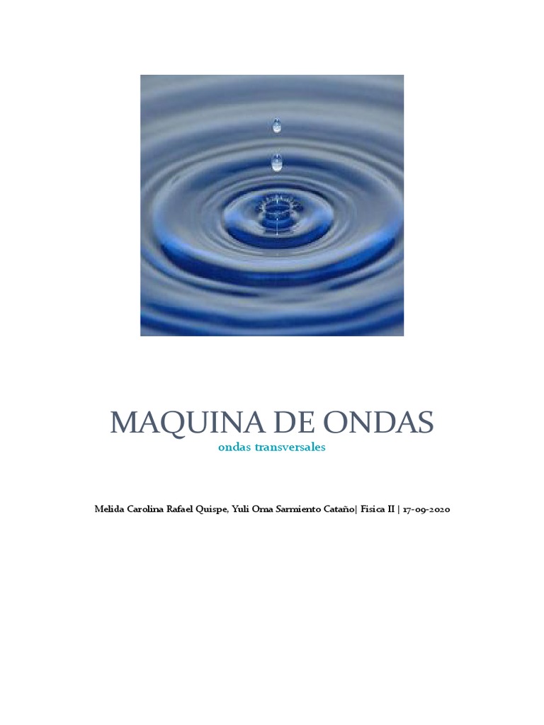 Maquina de Ondas | PDF | Longitud de onda | Olas