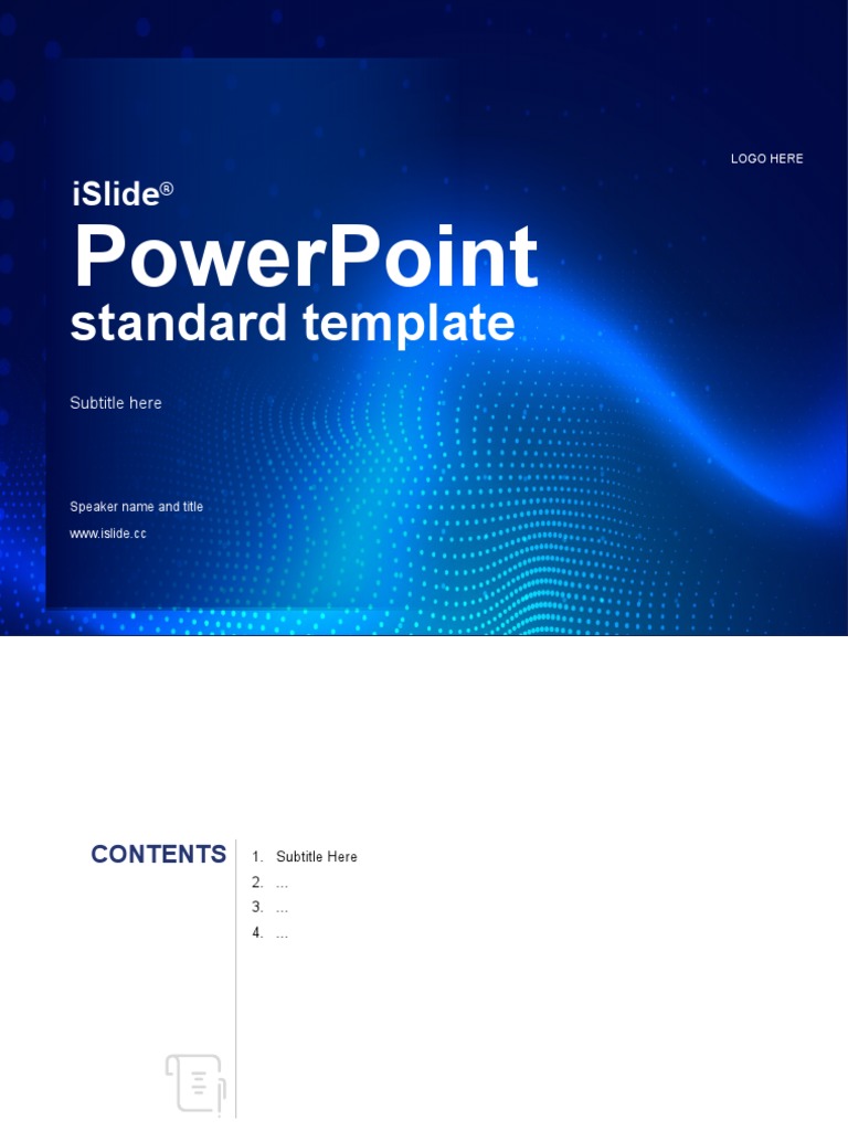 Powerpoint: Standard Template | PDF