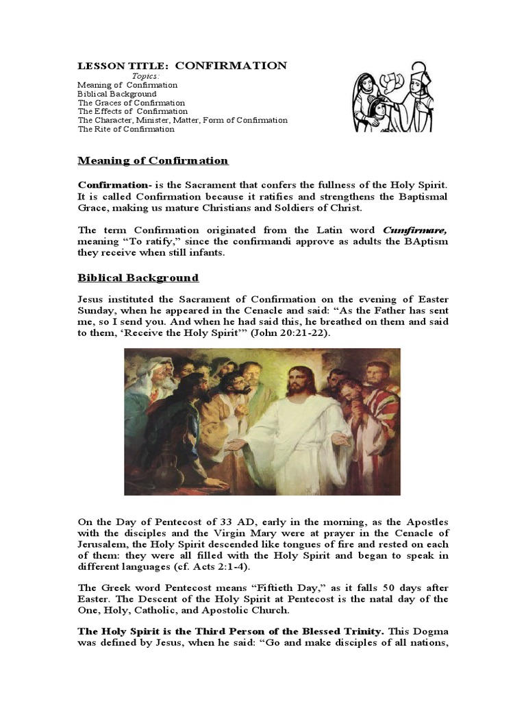 LC 4 Confirmation | PDF | Confirmation | Anointing