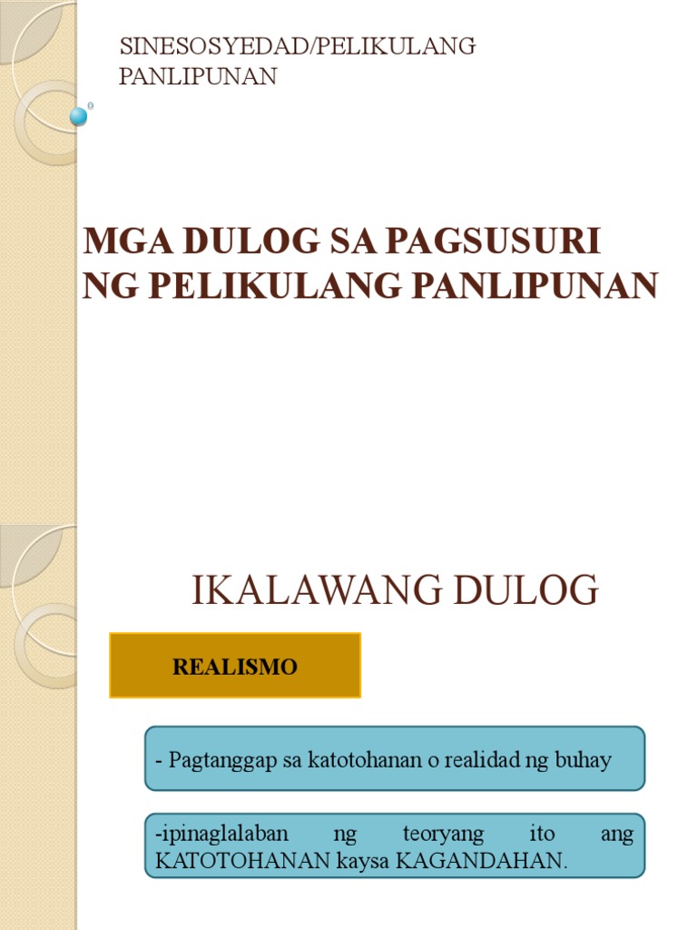 Paksa 1 - Dulog Realismo | PDF