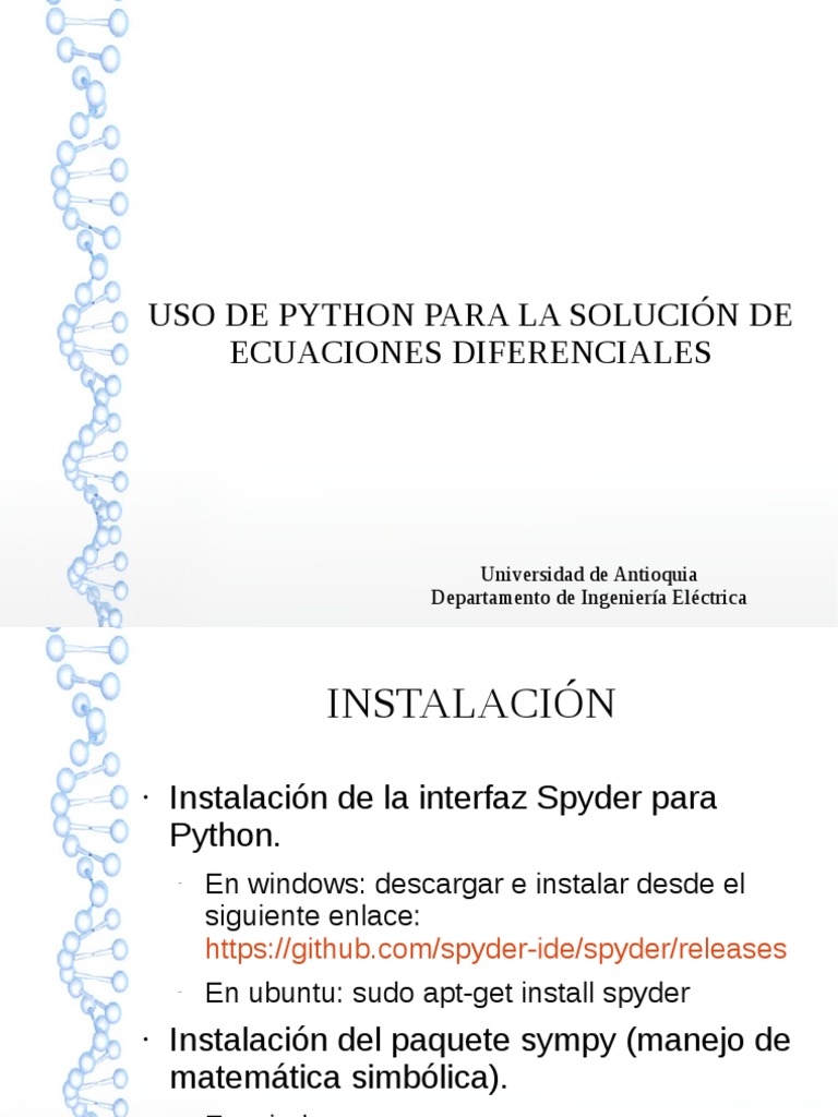 Tutorial 02 - Solución Utilizando Python | PDF | Variable (Matemáticas ...