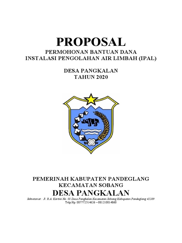 Proposal Ipal | PDF | Teknologi & Rekayasa