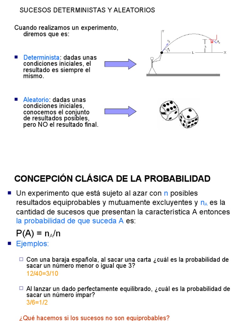 Sucesos Deterministas y Aleatorios en Probabilidad | PDF ...