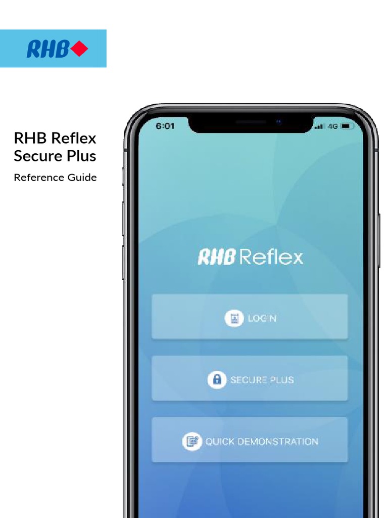 RHB Reflex Secure Plus: Reference Guide | PDF | Personal Identification Number | Mobile App