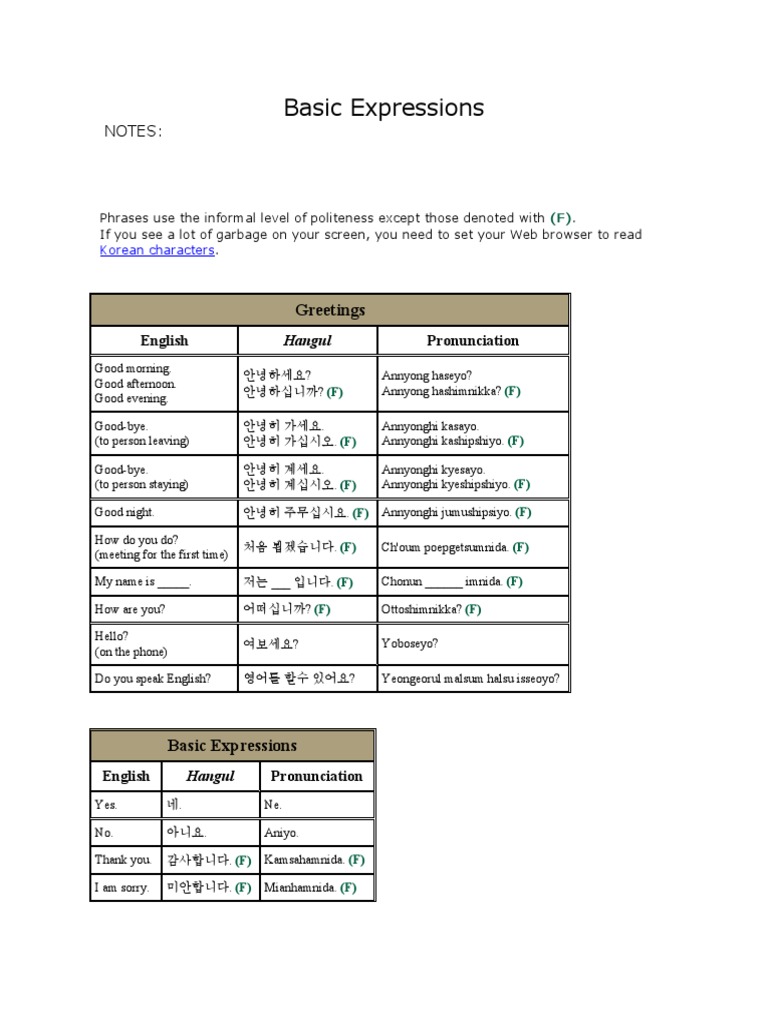 Basic Expressions | PDF | Conservation And Restoration Materials | Writing Implements