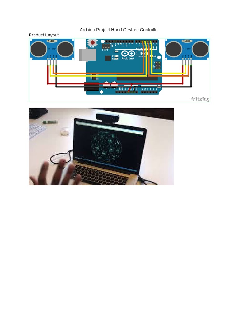 Arduino Project Hand Gesture Controller Product Layout | PDF