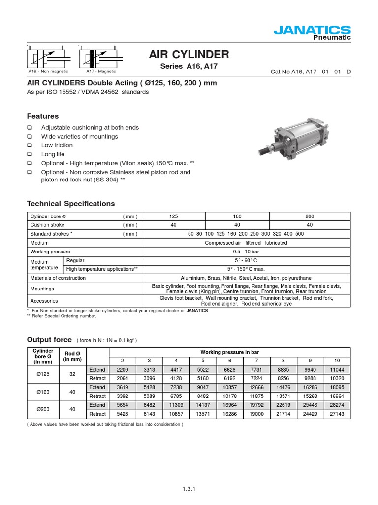 A16 A17 Cylinder | PDF | Piston | Relay